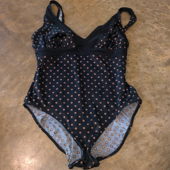 great lengths | Swim | Great Lengths Black And Brown Polka Dot One ...